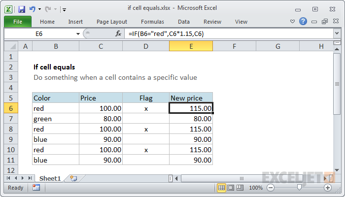 If Cell Equals Excel Formula Exceljet if-cell-equals-excel-formula-exceljet